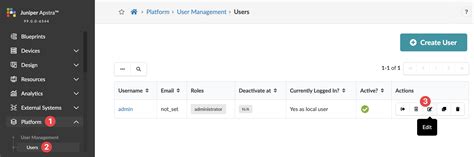 Update User Profile Apstra 50 Juniper Networks