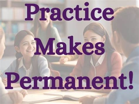 Practice Makes Permanent Poster Teaching Resources