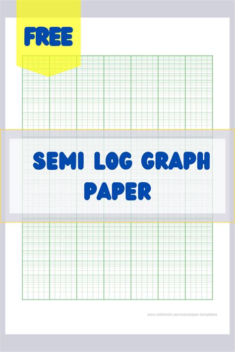 Semi Log Graph Paper Paper Template Graph Paper Log Graph