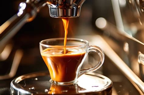 Coffee Machine During Process Esspresso Coffee Ai Generated Stock Illustration Illustration