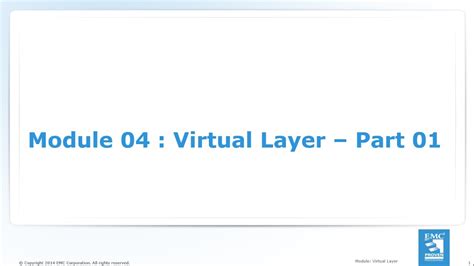 Module 04 Virtual Layer Part 01 Youtube