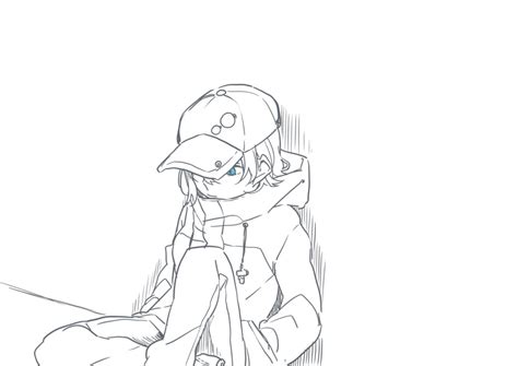 Safebooru 1girl Baseball Cap Blue Eyes Closed Mouth Commentary