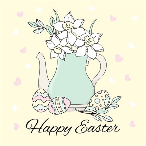 Easter Eggs Great Religious Holiday Vector Illustration Set 20142036