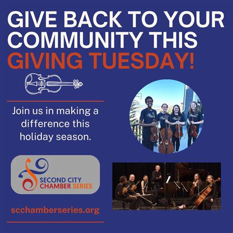 Givingtuesday Musicmatters Supportthearts Secondcitychamberseries Second City Chamber Series