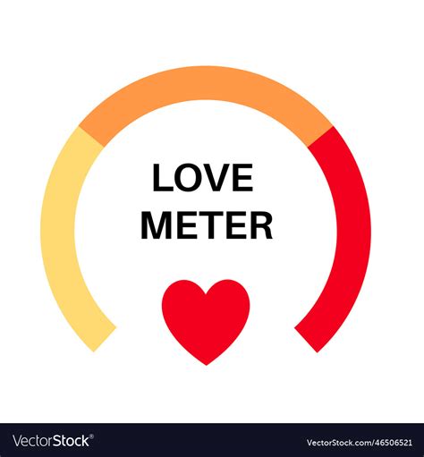 Love Meter Element Royalty Free Vector Image Vectorstock