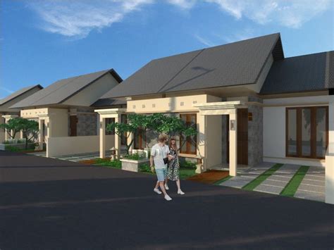 Housing With Balinese Concept Architecture Design Exteriordesign Render Sketchup Vray