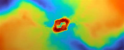 Strange Glow In Space Generated By Two Giant Planets Colliding