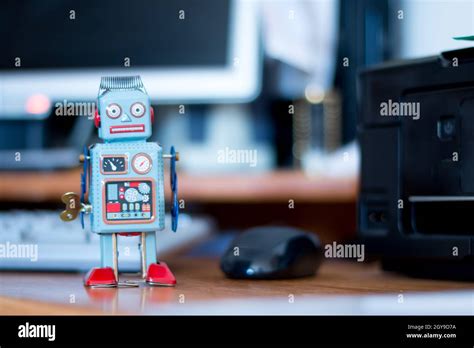 Symbol For A Chat Bot Or Social Bot And Algorithms Keyboard Stock Photo Alamy