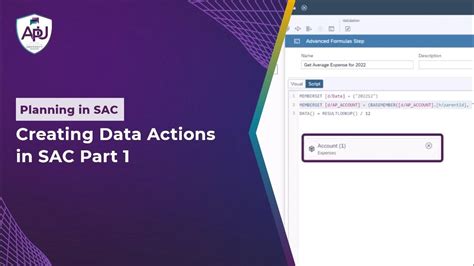 Creating Data Actions In Sap Analytics Cloud Part 1 Youtube