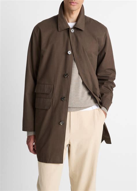 Lightweight Italian Cotton Car Coat In Jackets And Outerwear Vince Lightweight Italian Cotton Car Coat In Jackets And Outerwear Vince