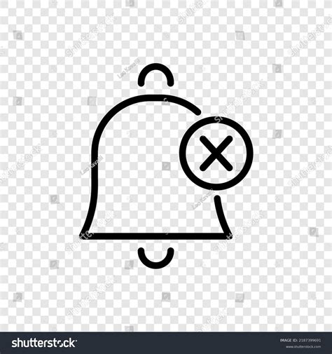 Mute Notifications Silent No Sound No Stock Vector Royalty Free