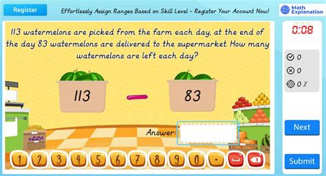 Math Explanation Problem Solving With Subtraction Engaging Primary