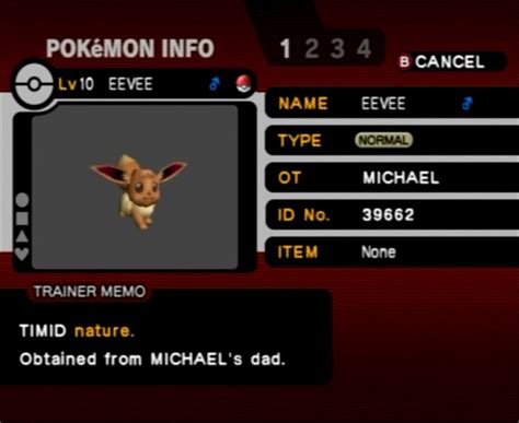 Pokemon Xd Michaels Eevee By Spartan22294 On Deviantart