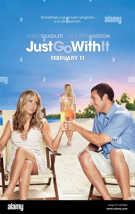 Just Go With It L R Jennifer Aniston Adam Sandler On Poster Art