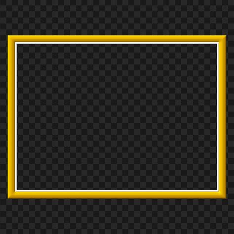 Yellow Rectangle Wood Frame Hd Png Citypng