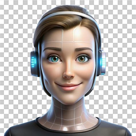 Friendly Ai Assistant With Digital Face Animations Premium Ai