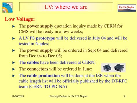 RPC HV LV Status Introduction HV Power Supply Tender Ppt Download