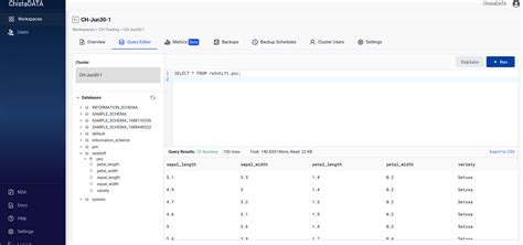 Migrating From Amazon Redshift To Chistadata Cloud