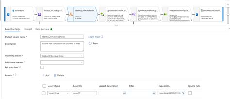 adf assert transformation check if a value exists in lookup table