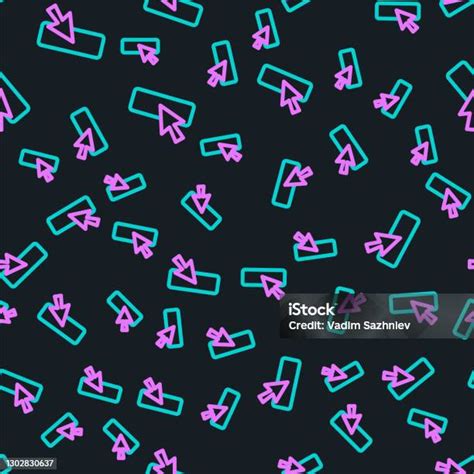 라인 Ui 또는 Ux 디자인 아이콘 은 검은 색 배경에 절연 원활한 패턴 벡터 Crash Site에 대한 스톡 벡터 아트 및