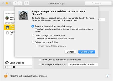 Deleting User Accounts On A Mac The New York Times