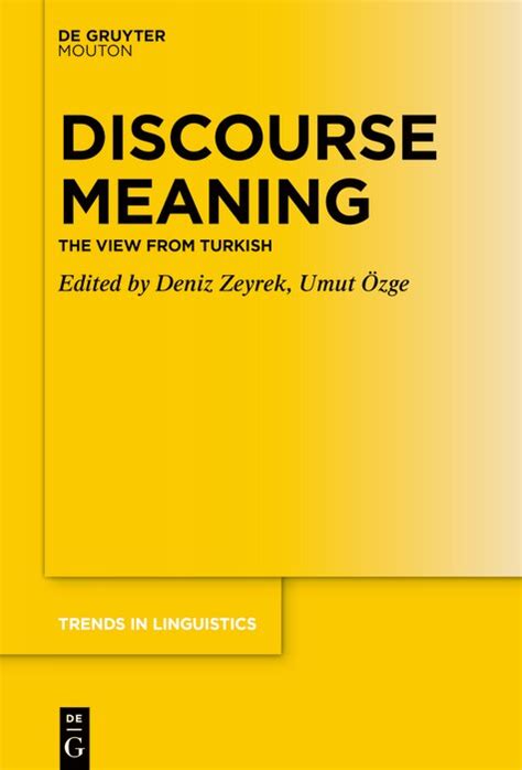 Discourse Meaning The View From Turkish Indigo