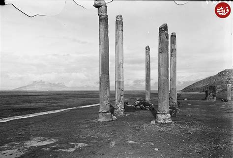 عکس سفر به تاریخ؛ ویرانه‌های تخت جمشید در دوران قاجار