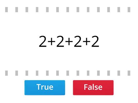 arrays true or false