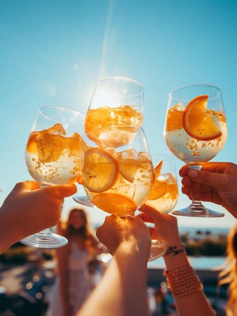 Premium Photo Cocktail Leisure Happiness Drinking Alcohol Enjoy