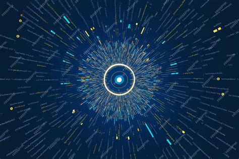 Abstract Digital Technology Background Big Data Visualization High