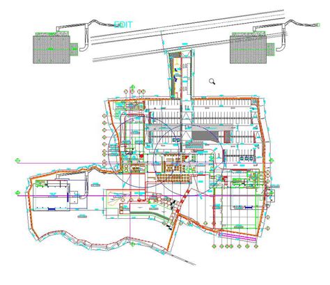 Detailed Floor Plan Of Resort Design Is Given In Autocad 2d Drawing Cad File Dwg File