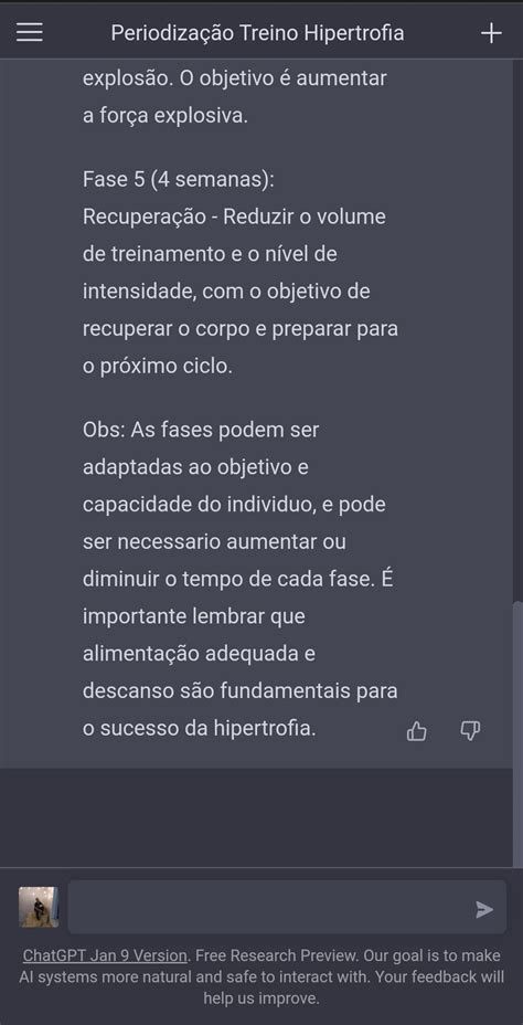 Chatgpt Criou Uma Periodização De Treino Para Mim Rmaromba