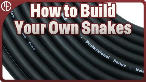 How To Build Your Own Snakes Not Just Audio Snakes YouTube