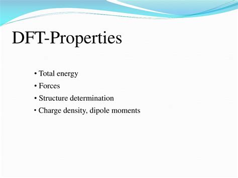 Ppt Density Functional Theory Dft And Time Dependent Density Functional Theory Tdft