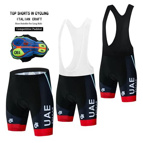 Pantaloncini Con Bretelle Da Ciclismo Estivi Degli Emirati Arabi Uniti