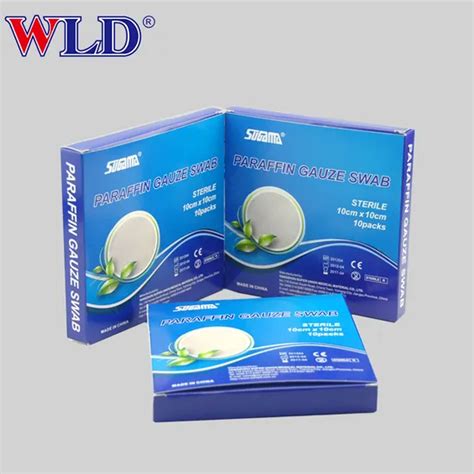 Softness Medical Wound Wrap Dressing Sterile Paraffin Gauze Swab 10 50
