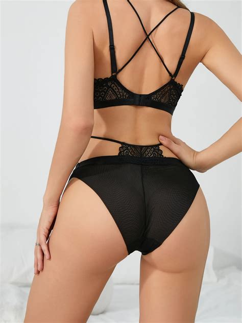 Clara Lingerie Set Black Fascinating Nights