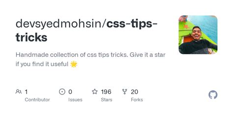github devsyedmohsin css tips tricks handmade collection of css tips