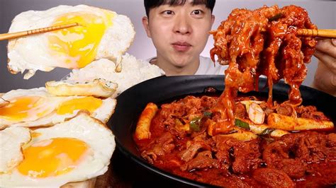 살빼조 국물두루치기🧡계란후라이랑 밥이랑 야무지게 먹어보겠습니다 먹방 Asmr Mukbang Spicy Duruchigistir Fried Pork Youtube