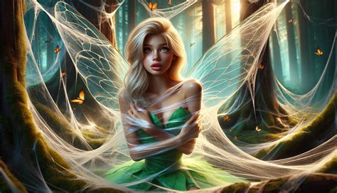 Tinkerbell Webbed And Waiting By Gotspider On Deviantart