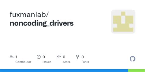 GitHub Fuxmanlab Noncoding Drivers