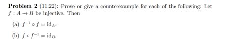 solved problem 2 11 22 prove or give a counterexample for