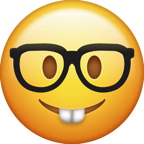 Nerd Emoji PNG Images Transparent Free Download