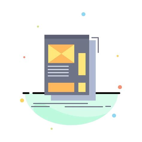 Wire Framing Web Layout Development Flat Color Icon Vector 19113000