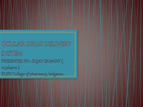 Ocuserts Ocular Inserts Pptx