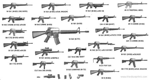 M16 Variants M16a4 Tattoo Simple M16 Drawing Armaments