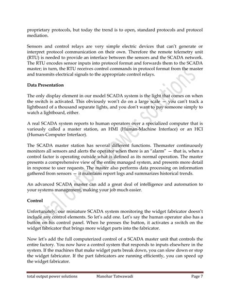 Scada Supervisory Control And Data Acquisition Pdf