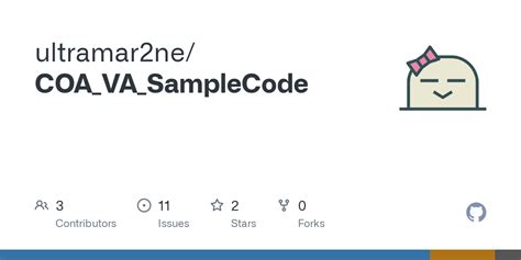 Github Ultramar2necoavasamplecode