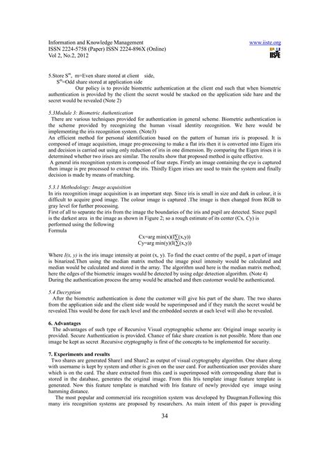 11biometric Data Security Using Recursive Visual Cryptography Pdf