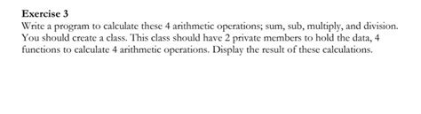 Solved Exercise 3 Write A Program To Calculate These 4